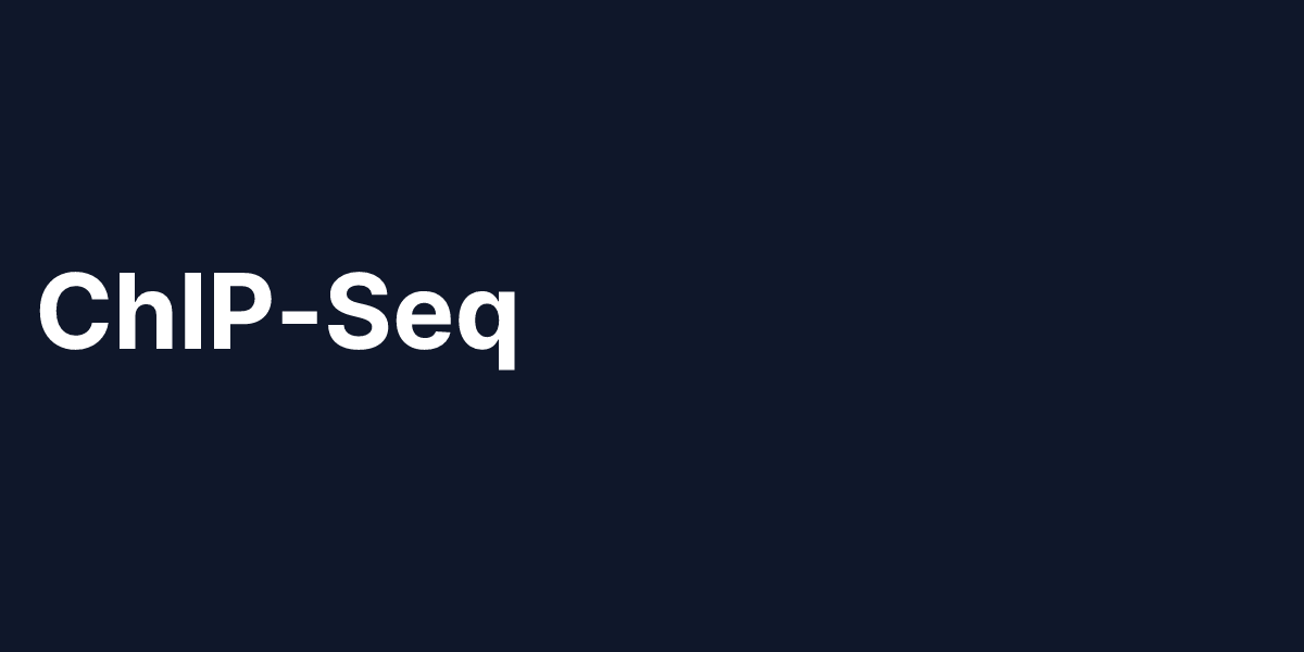 ChIP-Seq - St. Jude Cloud Docs