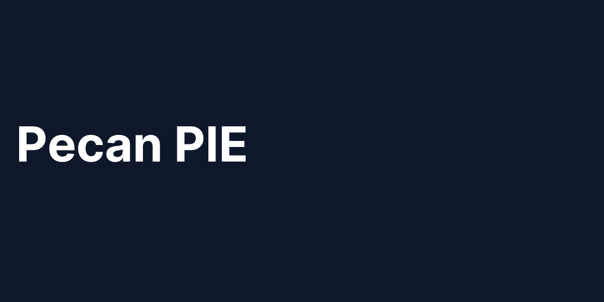 Pecan PIE - St. Jude Cloud Docs