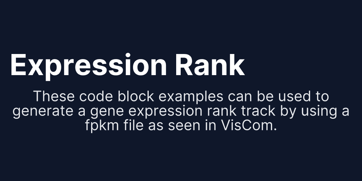 Expression Rank - St. Jude Cloud Docs