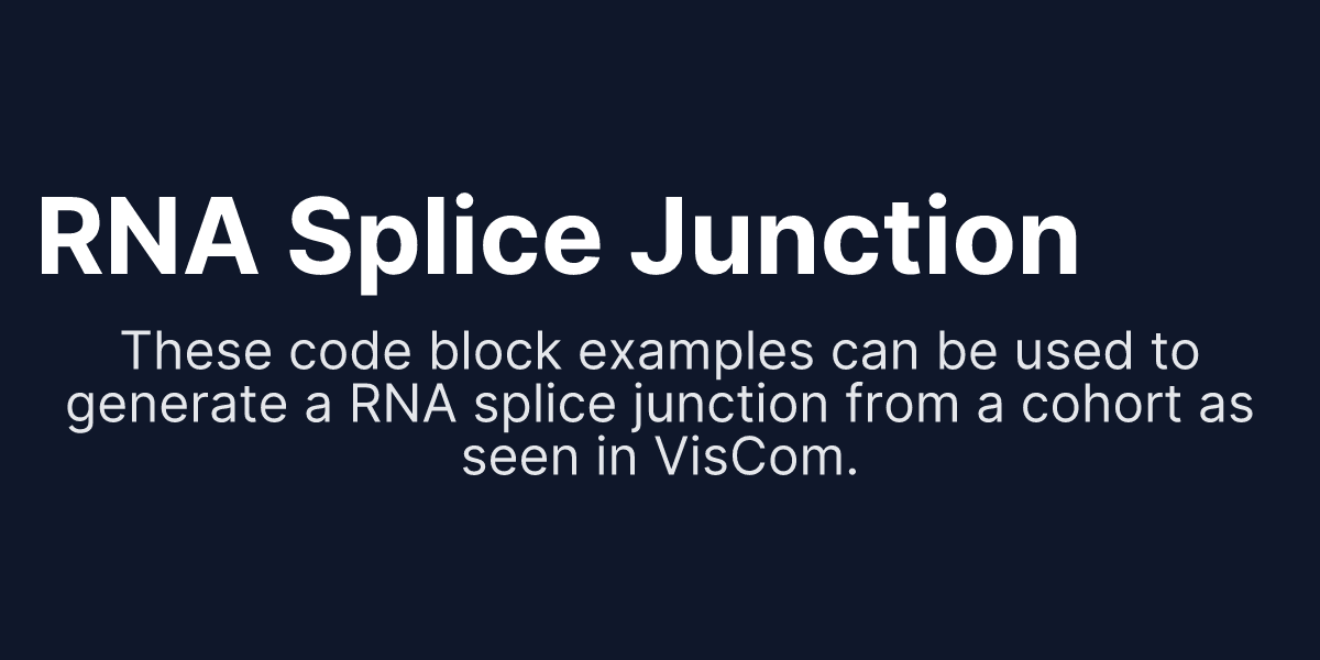 RNA Splice Junction - St. Jude Cloud Docs