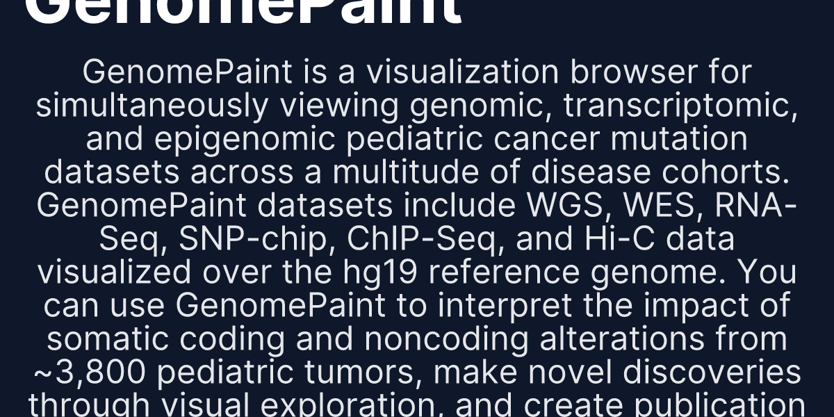 GenomePaint - St. Jude Cloud Docs