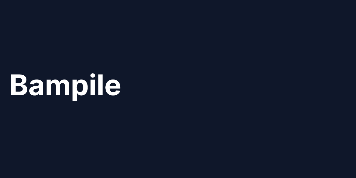 Bampile - St. Jude Cloud Docs