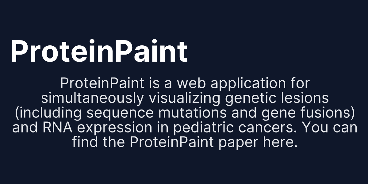 ProteinPaint - St. Jude Cloud Docs