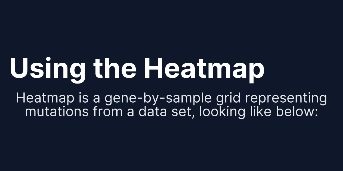 Using the Heatmap - St. Jude Cloud Docs